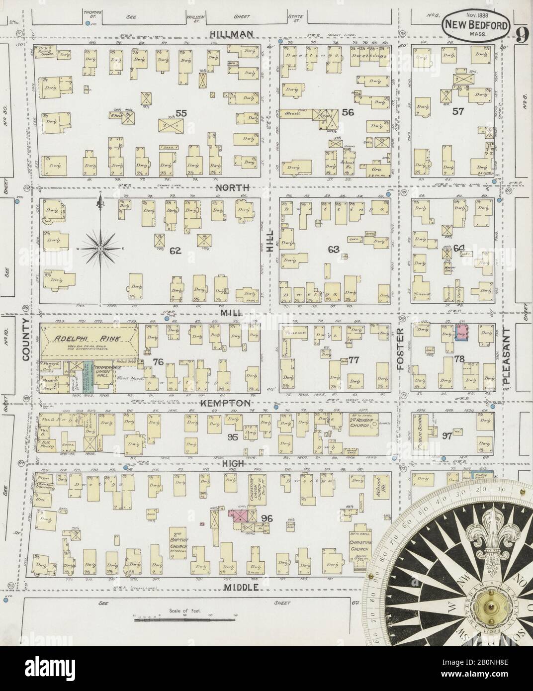 Map of fairhaven hi-res stock photography and images - Alamy