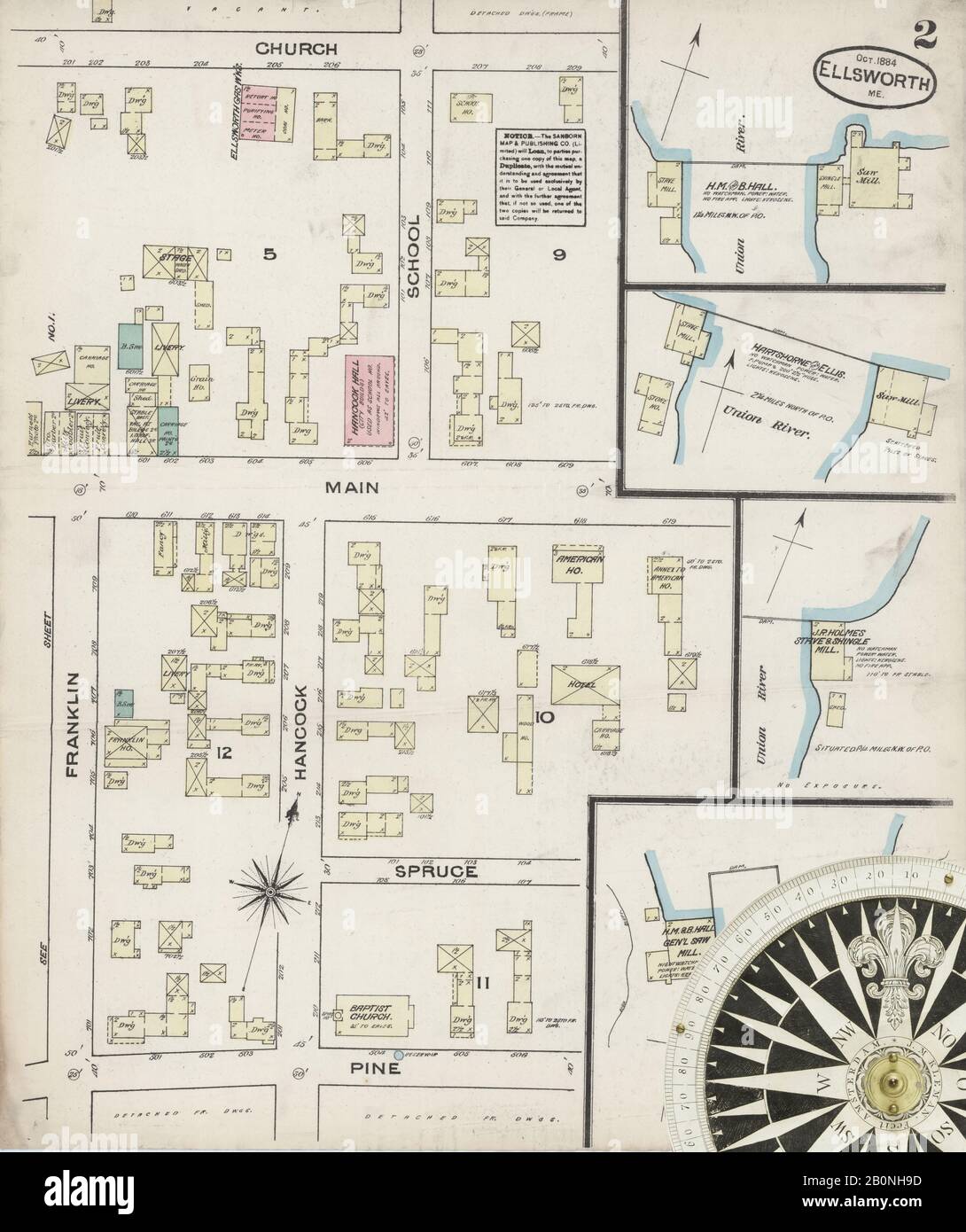 Ellsworth map hi-res stock photography and images - Alamy