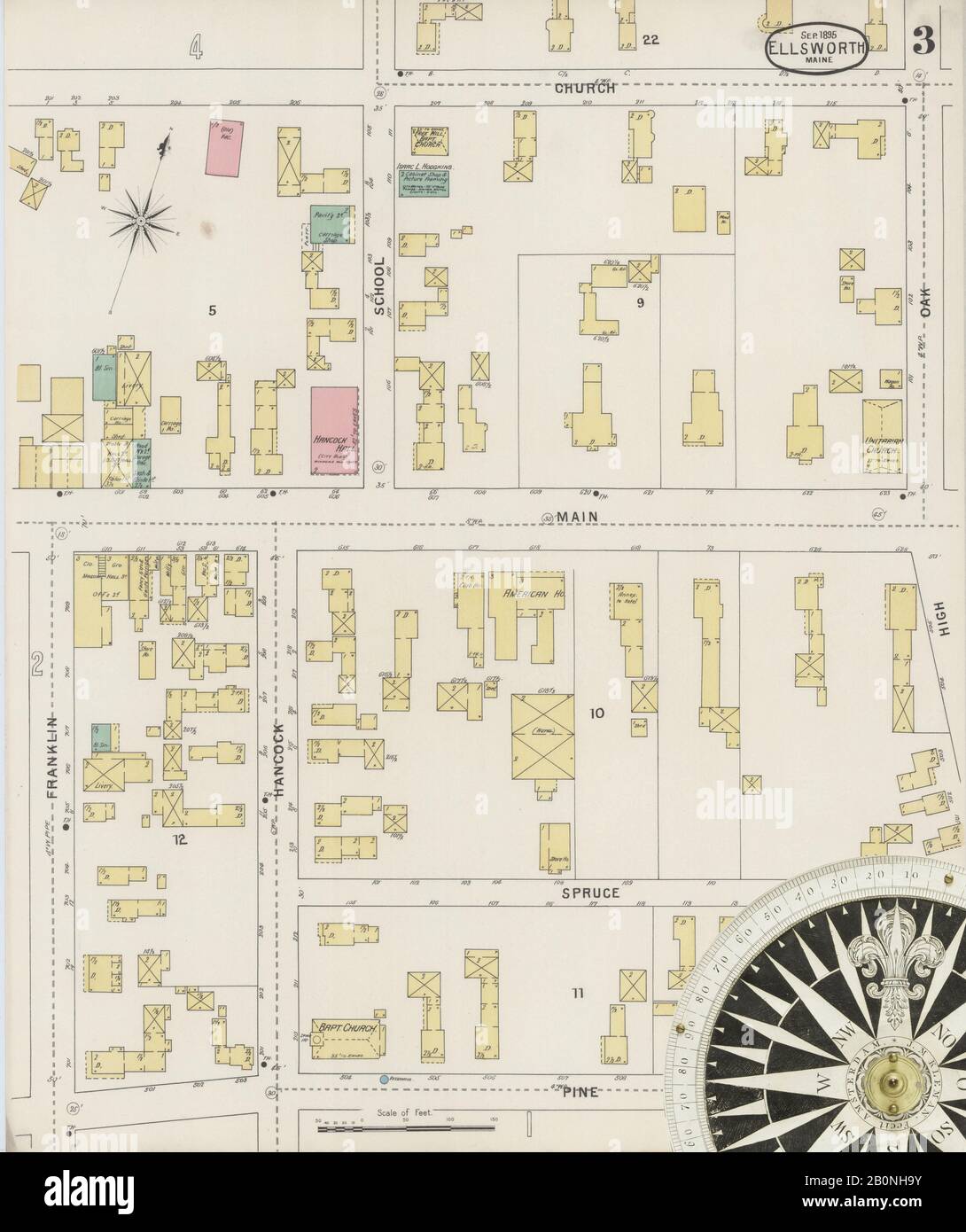 Ellsworth map hi-res stock photography and images - Alamy