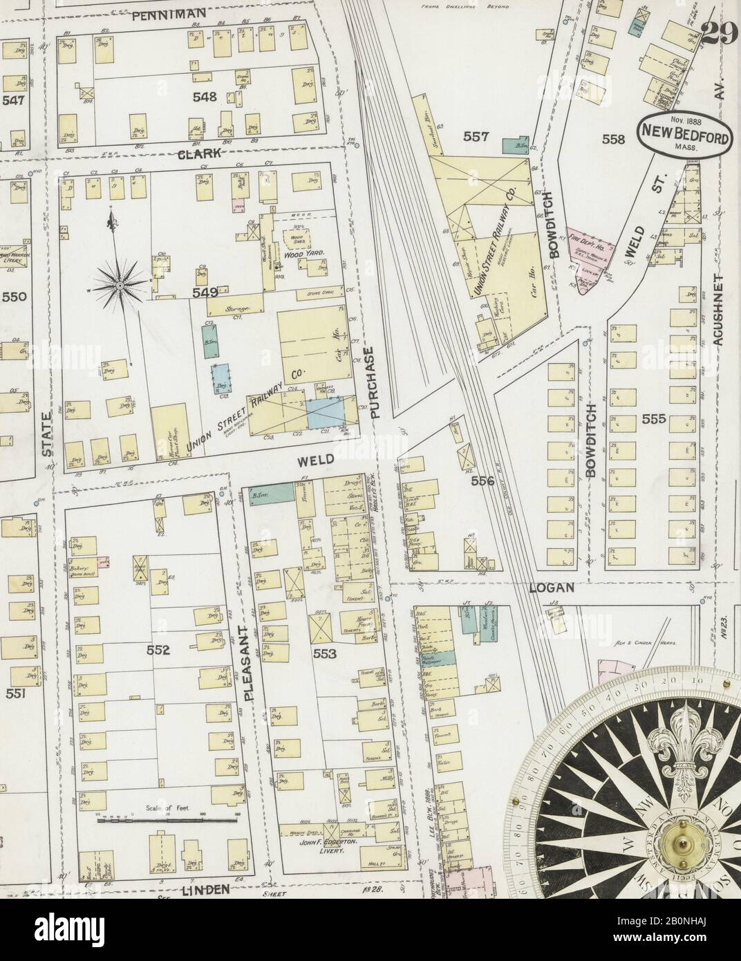 Map of fairhaven hi-res stock photography and images - Alamy