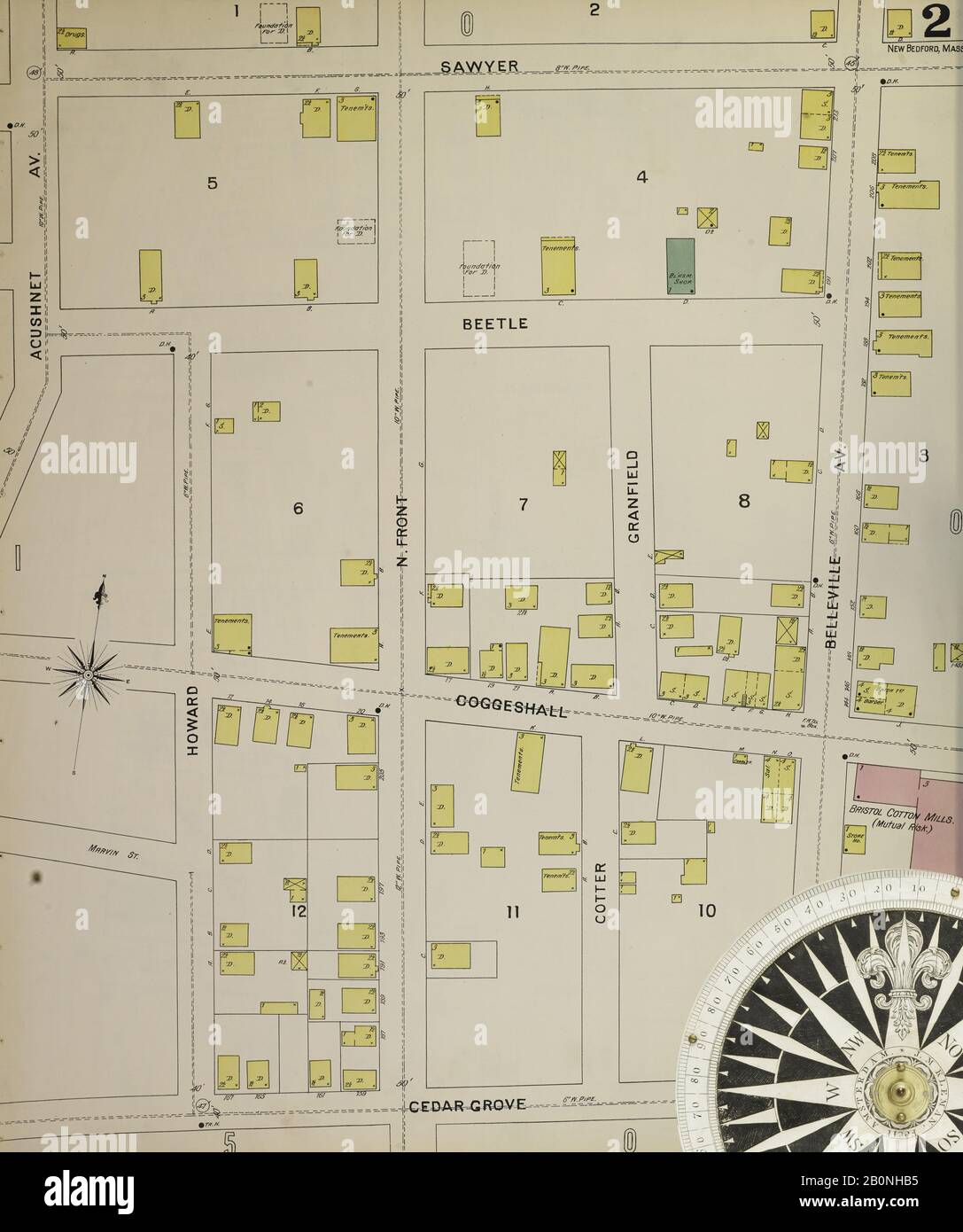 Fairhaven massachusetts map hi-res stock photography and images - Alamy