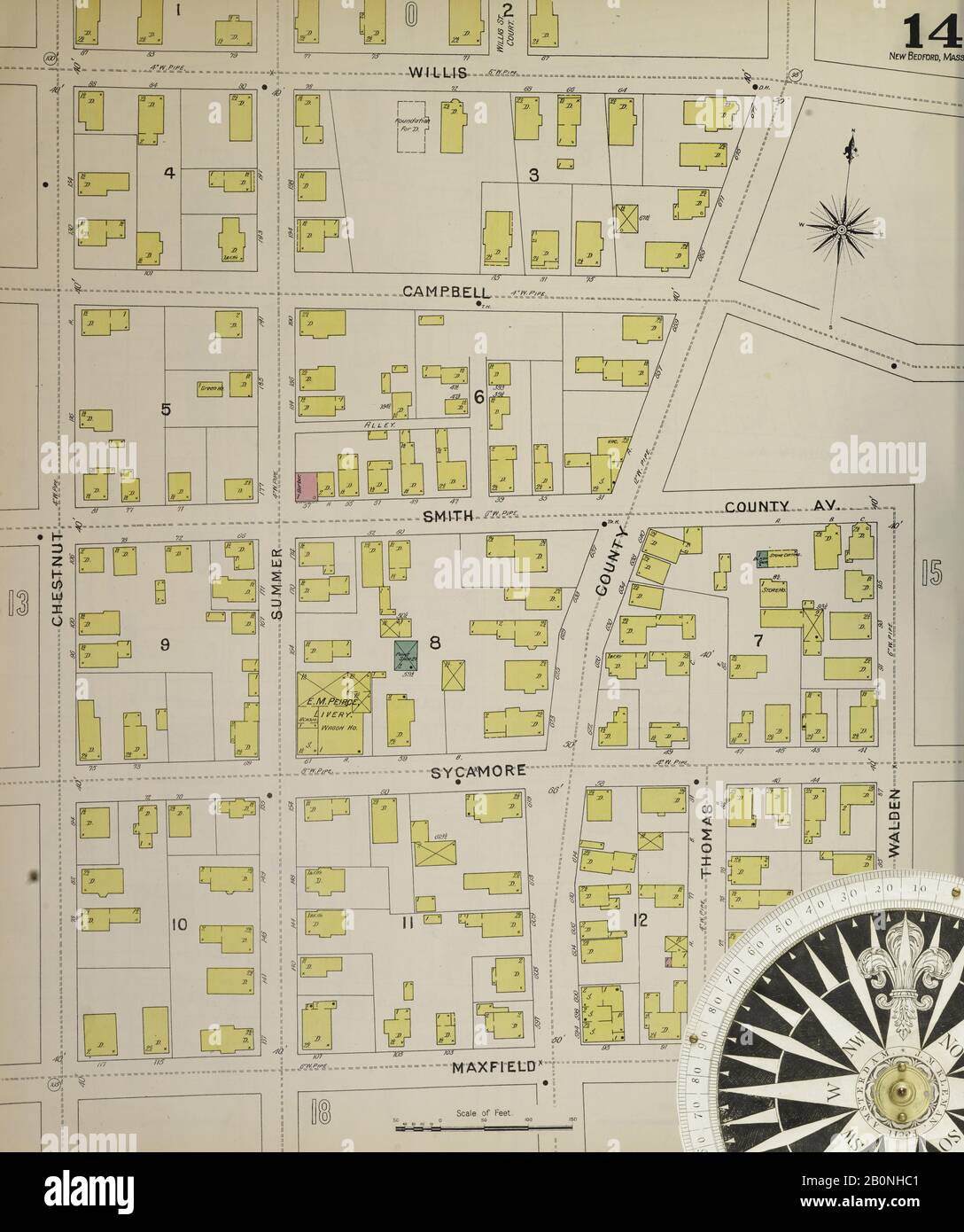 Fairhaven massachusetts map hi-res stock photography and images - Alamy