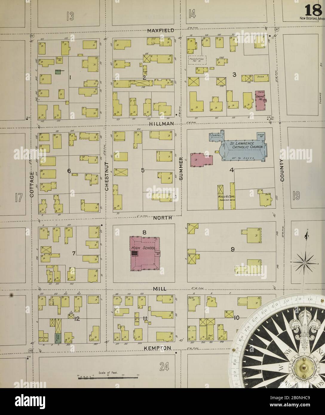 Fairhaven massachusetts map hi-res stock photography and images - Alamy