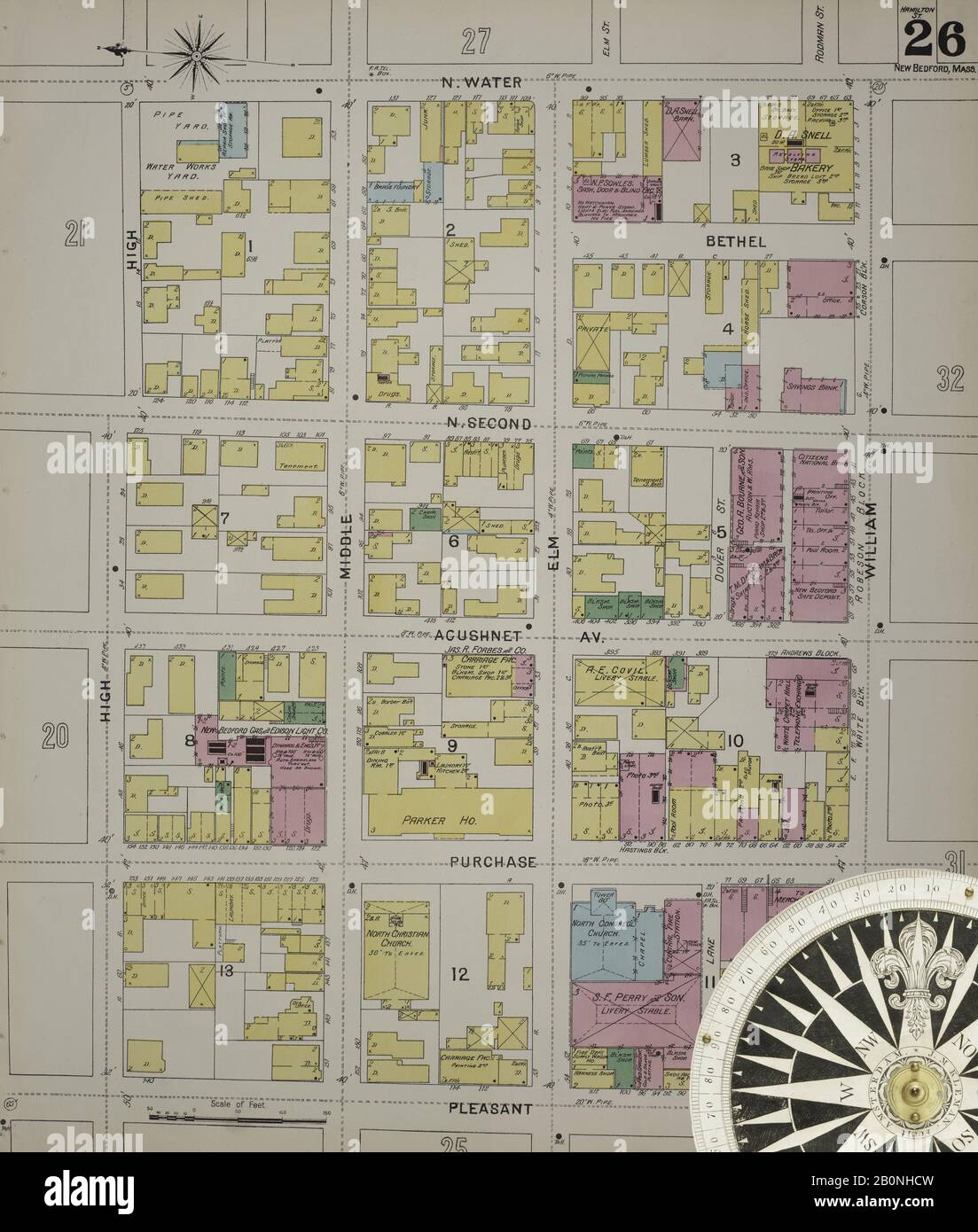 Fairhaven massachusetts map hi-res stock photography and images - Alamy