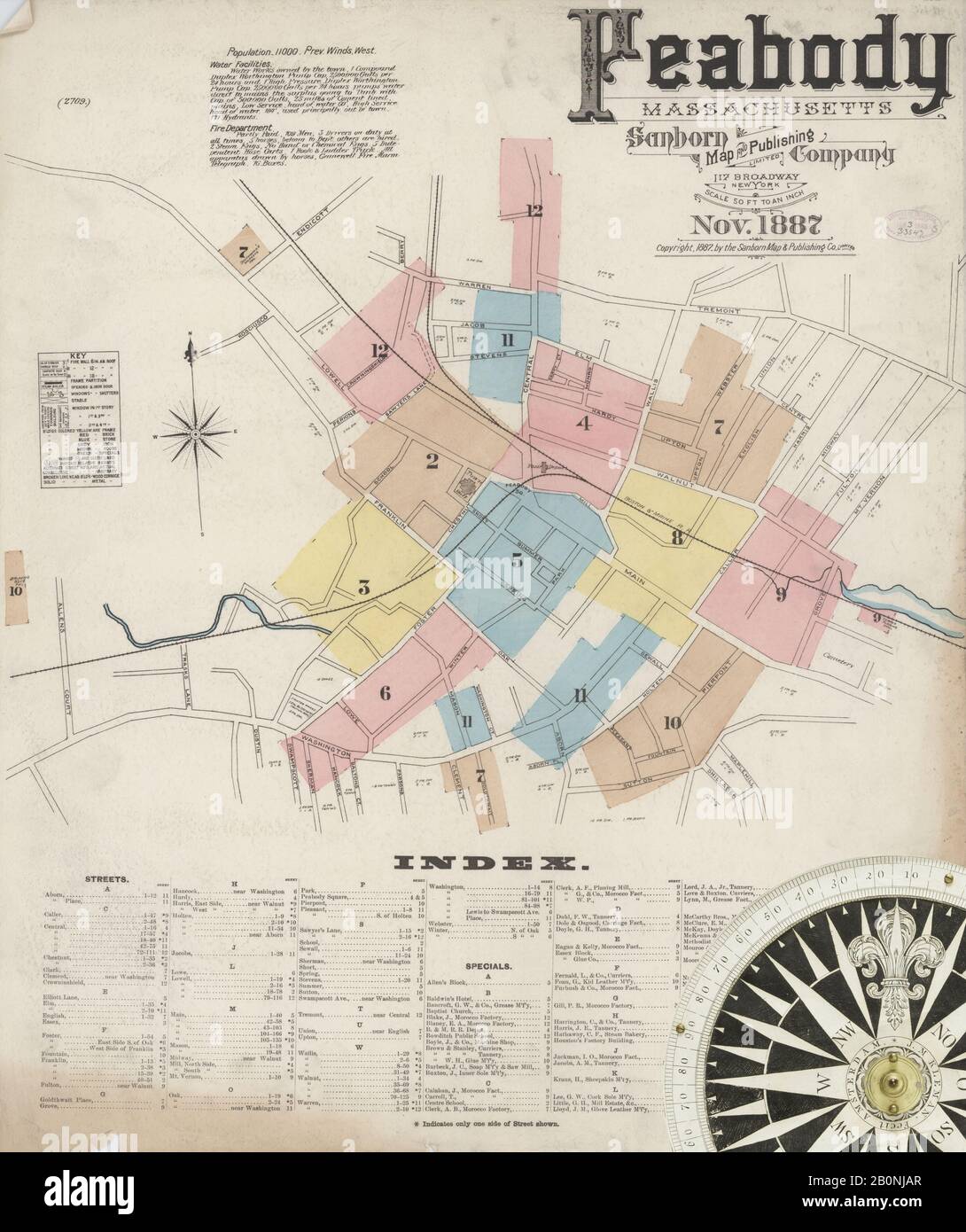 Image 1 of Sanborn Fire Insurance Map from Peabody, Essex County ...