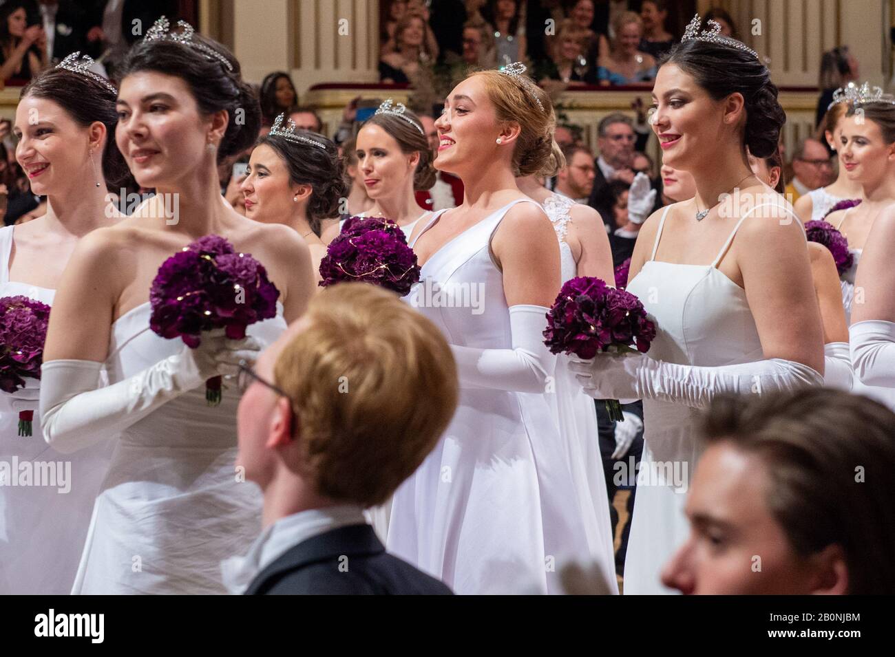 Vienna, Austria. 20th Feb, 2020. Dancers attend the Opera Ball at the ...