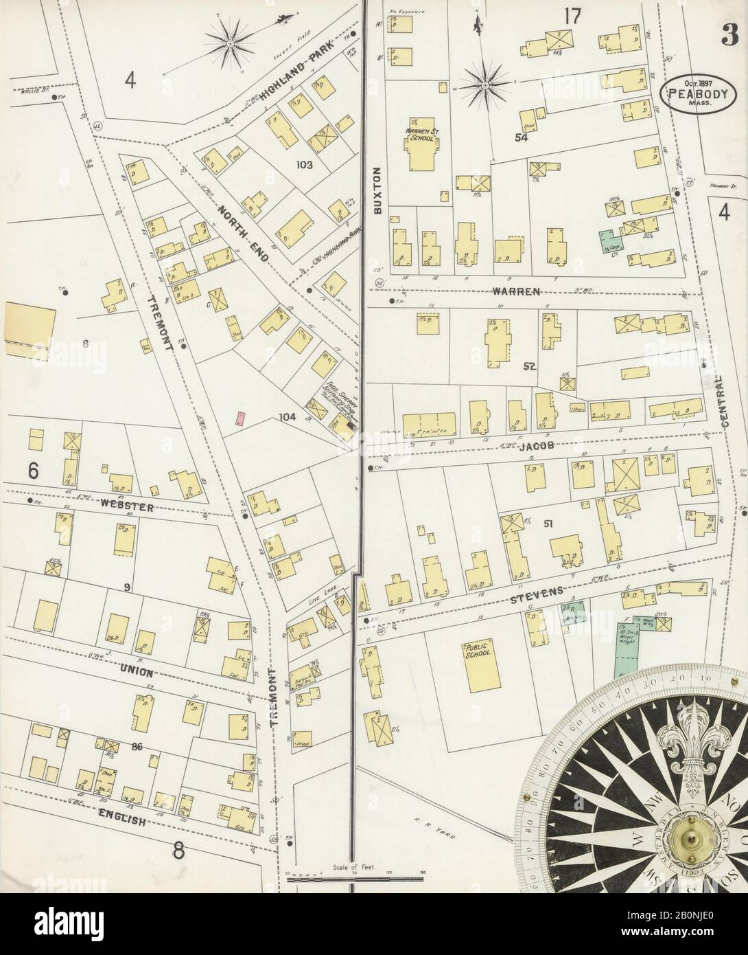 Peabody massachusetts map hi-res stock photography and images - Alamy