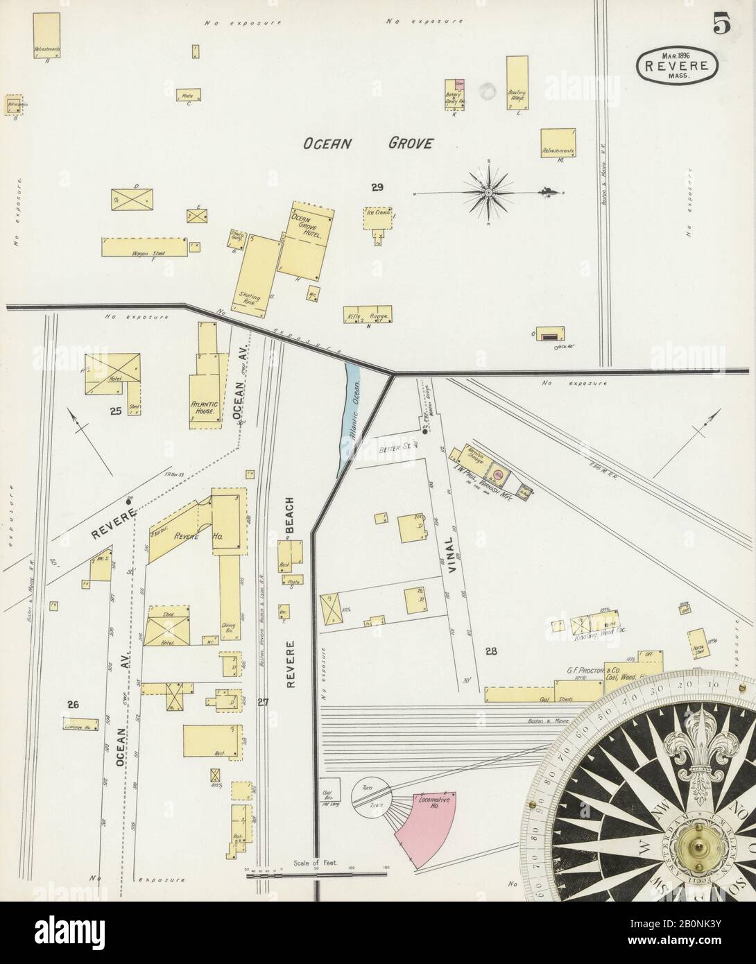 Revere massachusetts map hi-res stock photography and images - Alamy