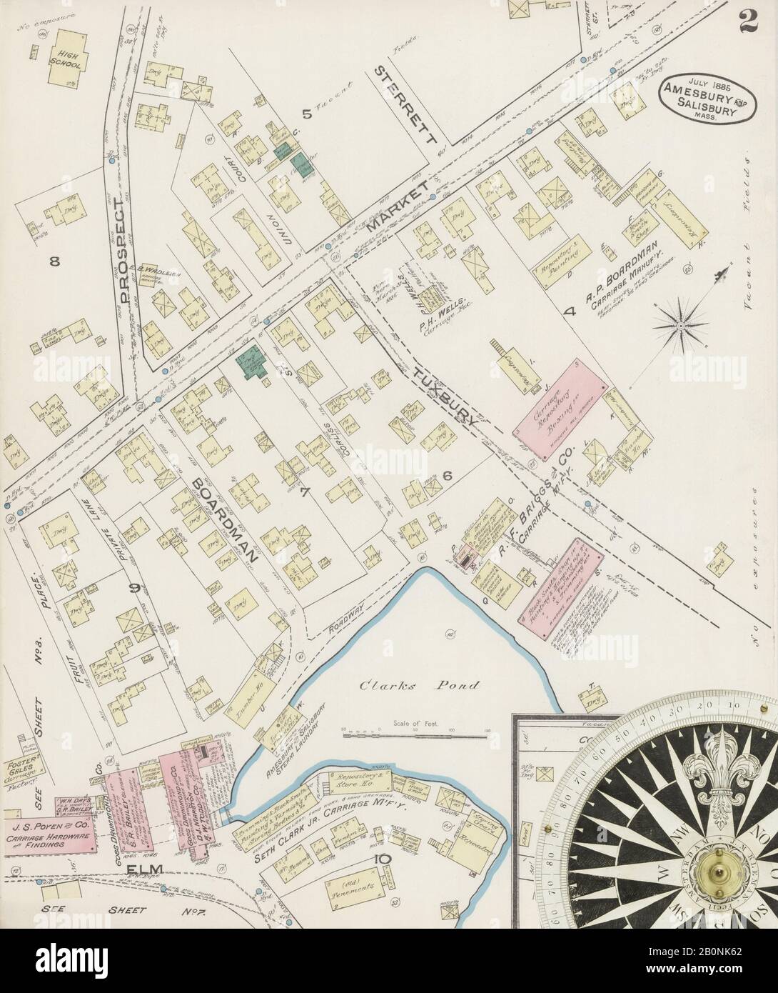 Old map salisbury hi-res stock photography and images - Alamy
