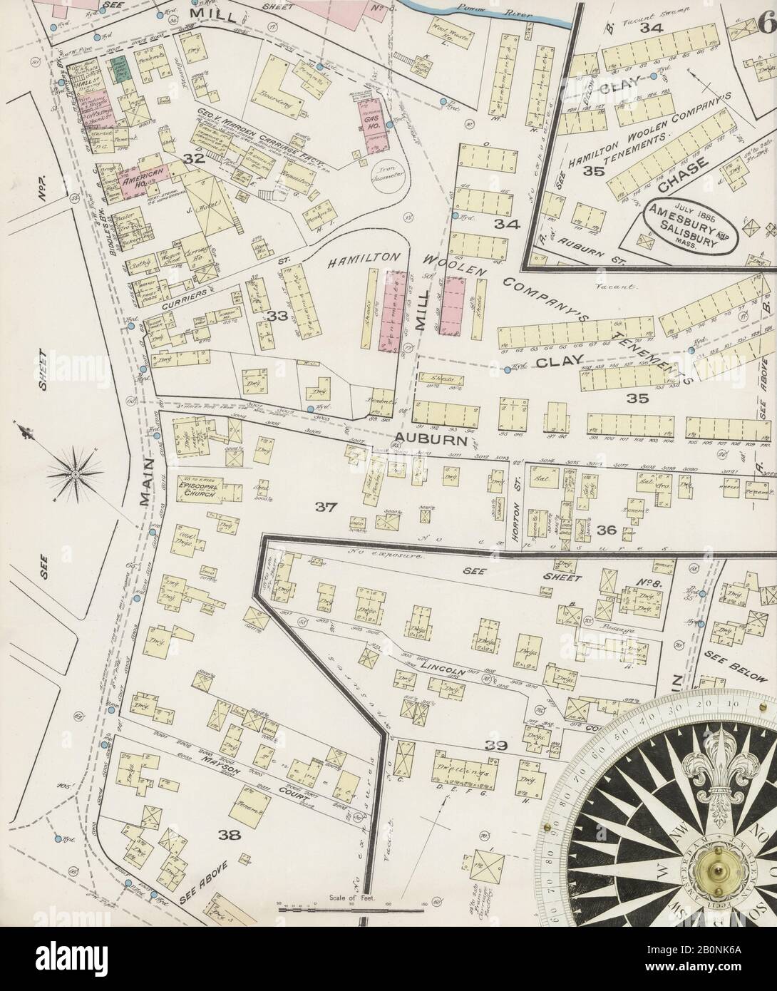 Old map salisbury hi-res stock photography and images - Alamy