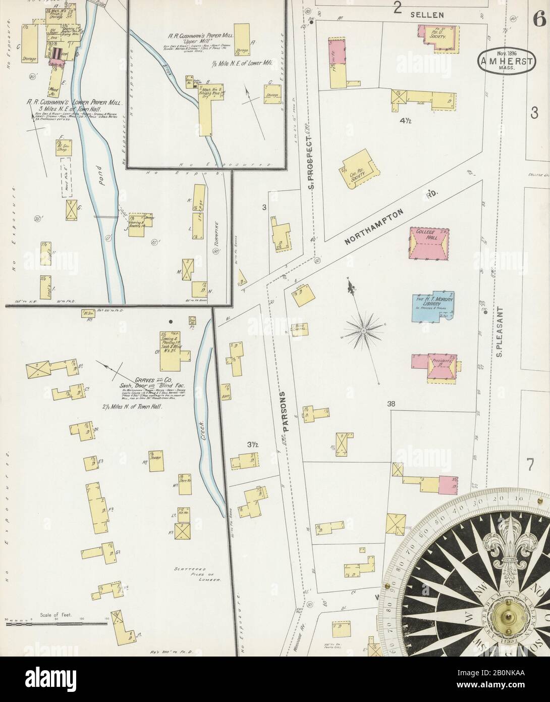 Amherst county map hi-res stock photography and images - Alamy