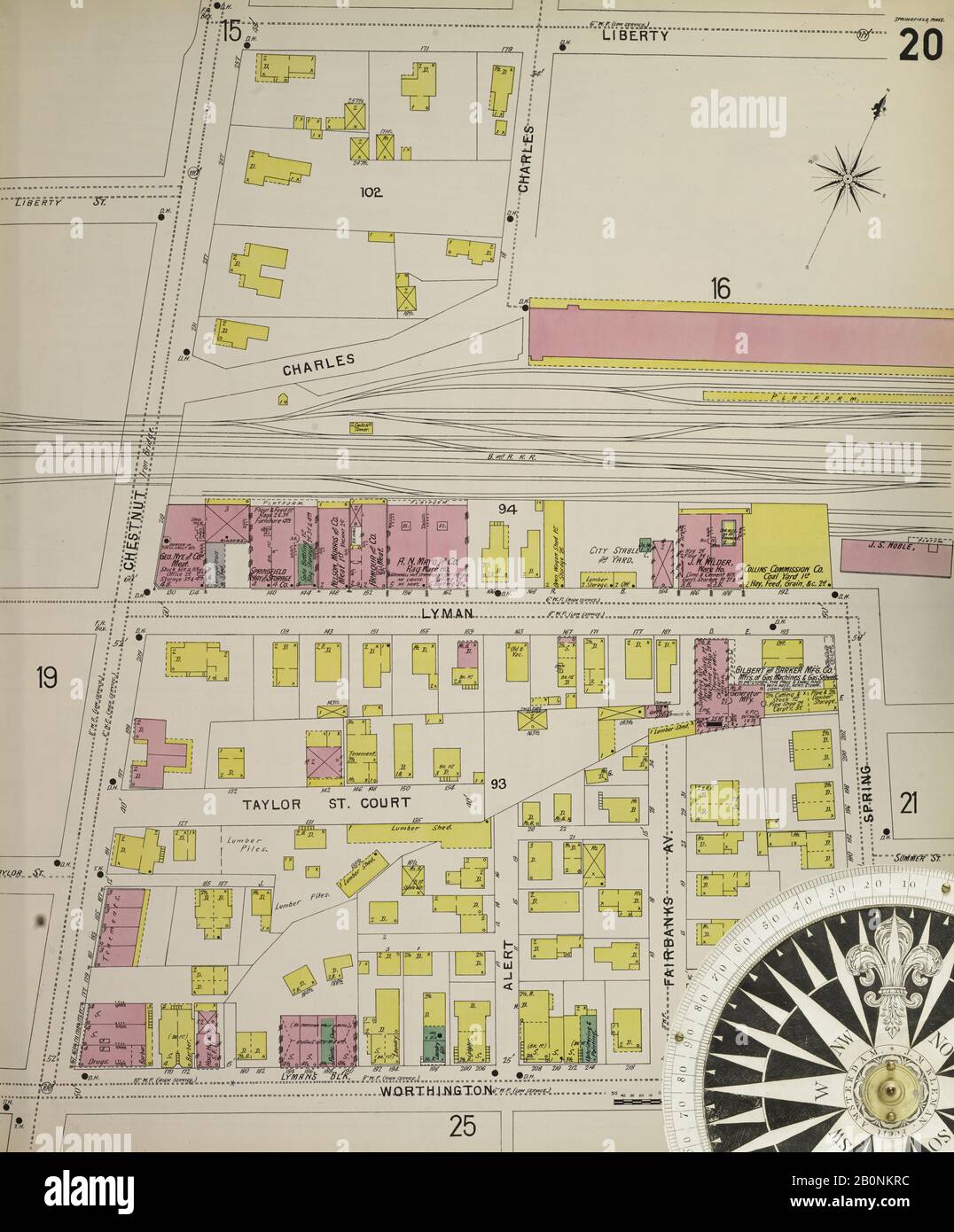 Image 23 of Sanborn Fire Insurance Map from Springfield, Hampden County ...