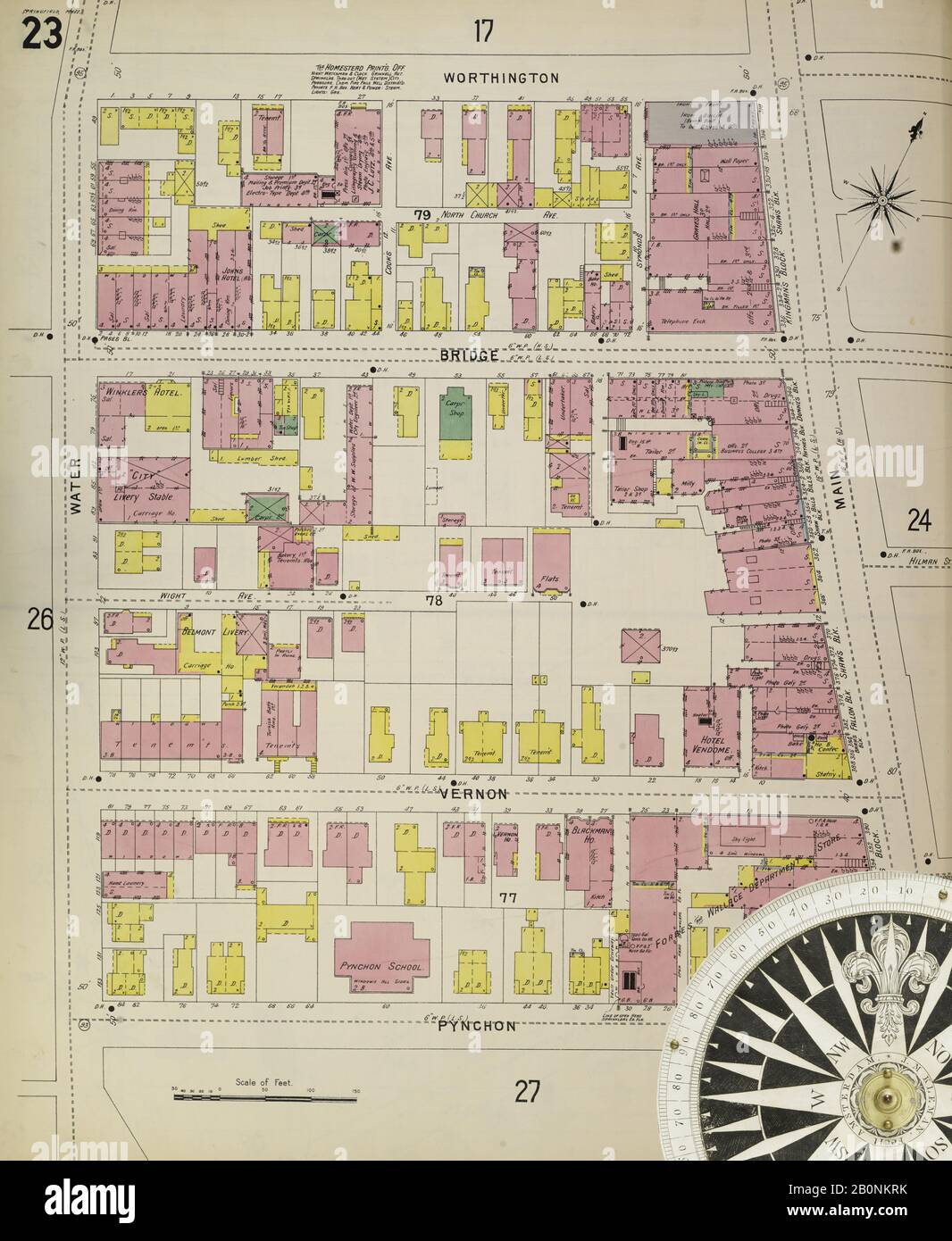 Image 26 of Sanborn Fire Insurance Map from Springfield, Hampden County ...