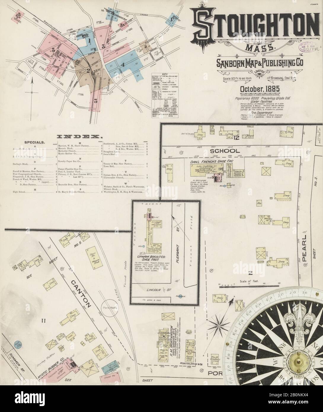 Map of stoughton hi-res stock photography and images - Alamy