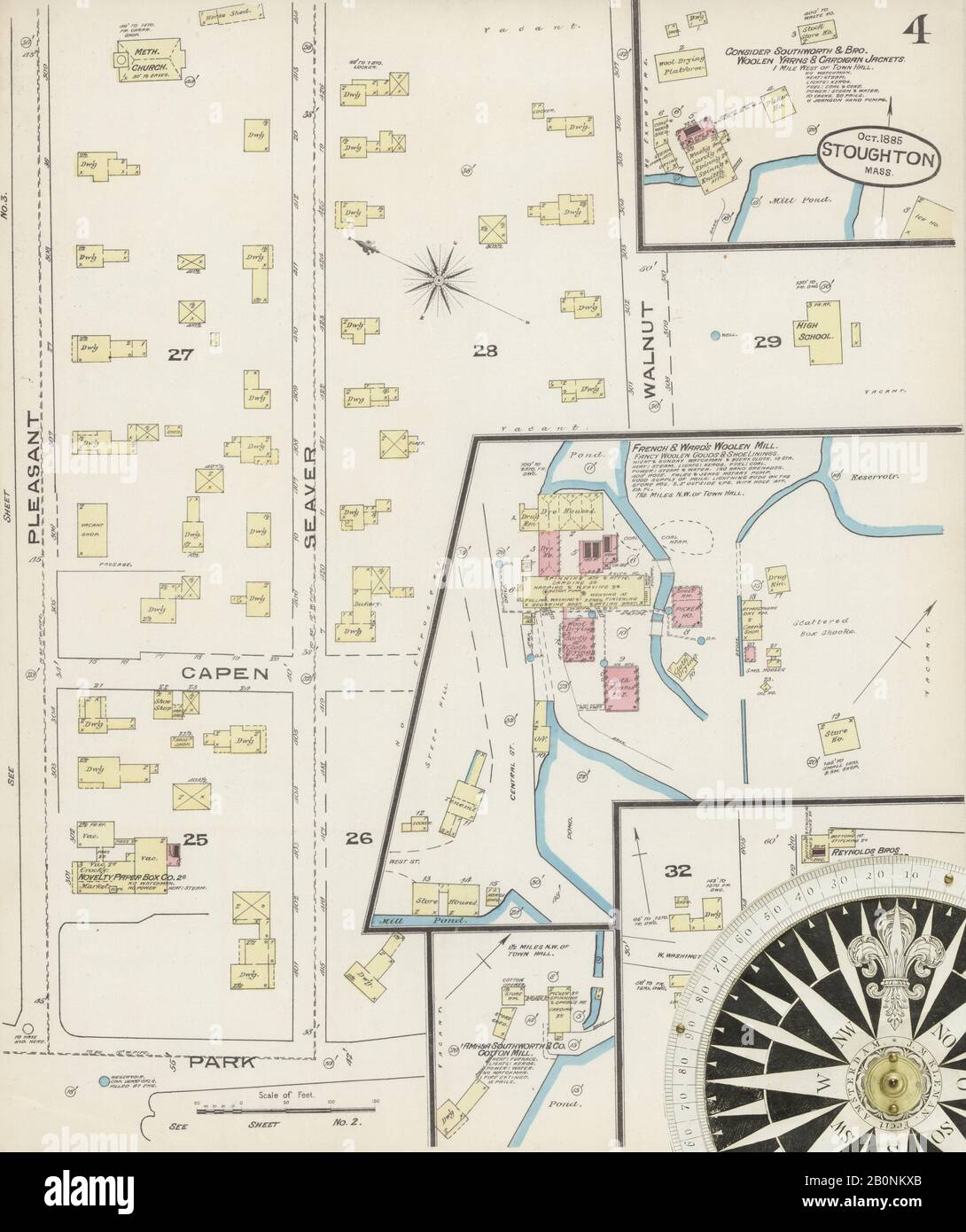 Map of stoughton hi-res stock photography and images - Alamy