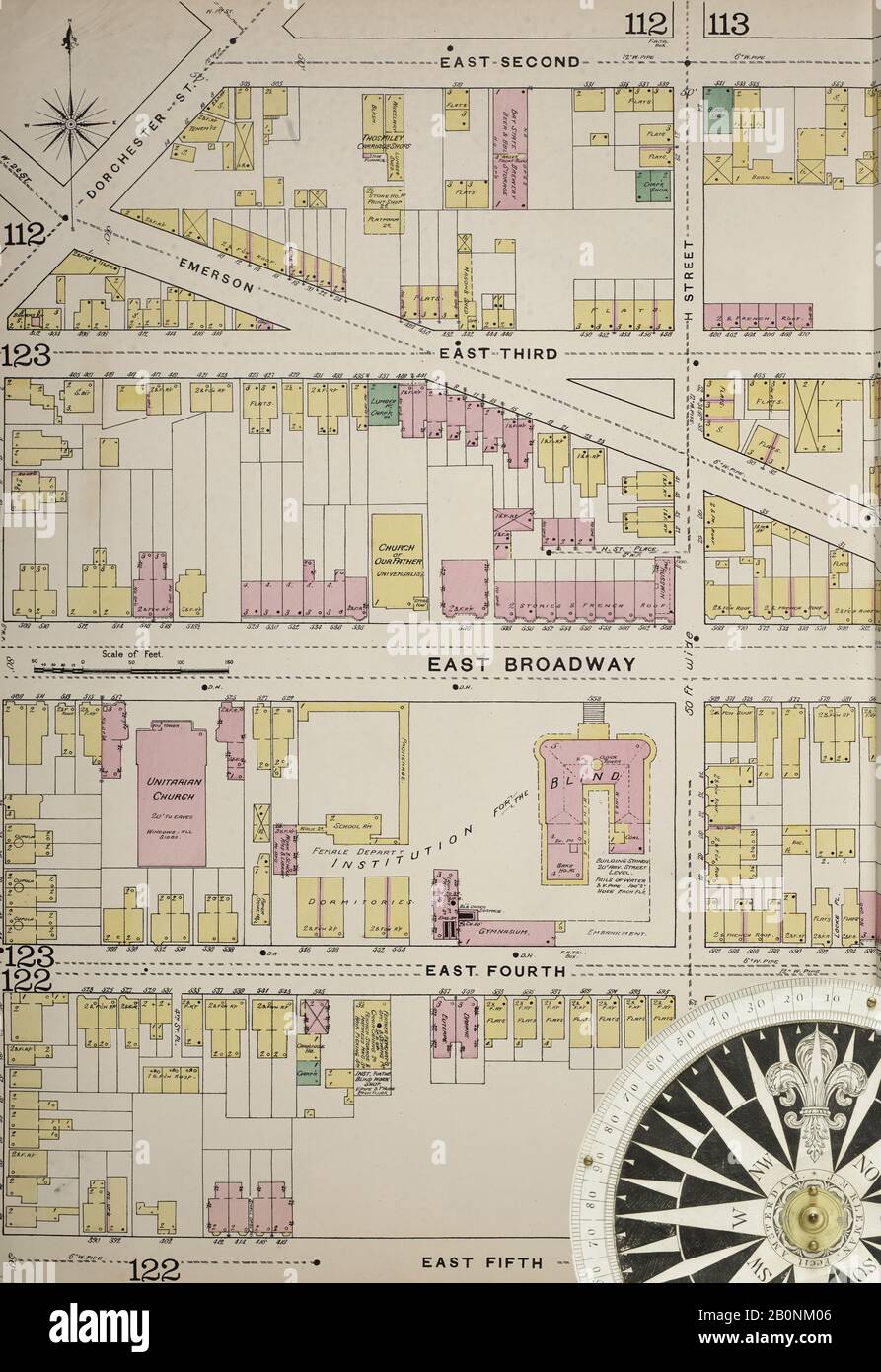 Map of dorchester massachusetts hi-res stock photography and images - Alamy