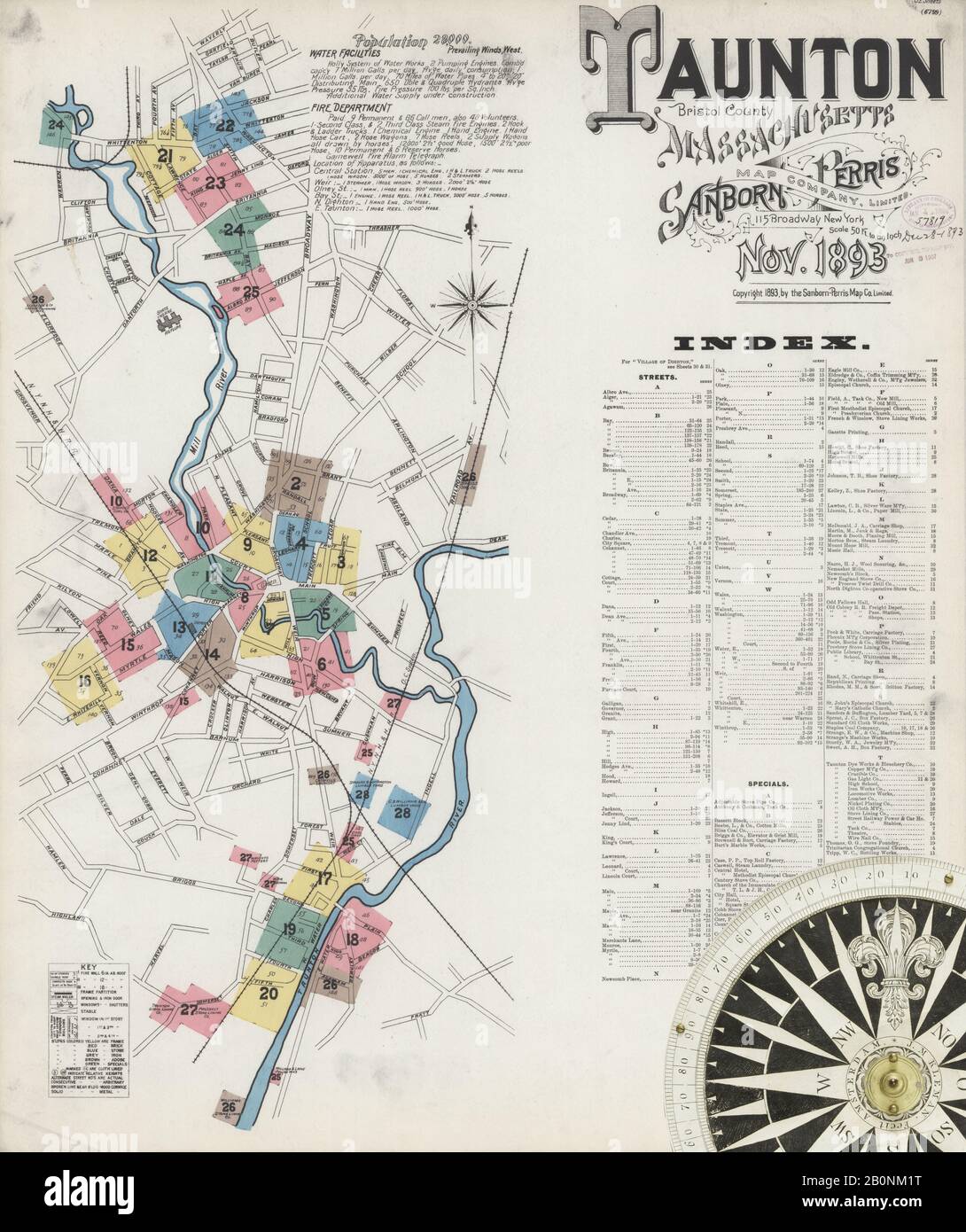 Taunton map hi-res stock photography and images - Alamy