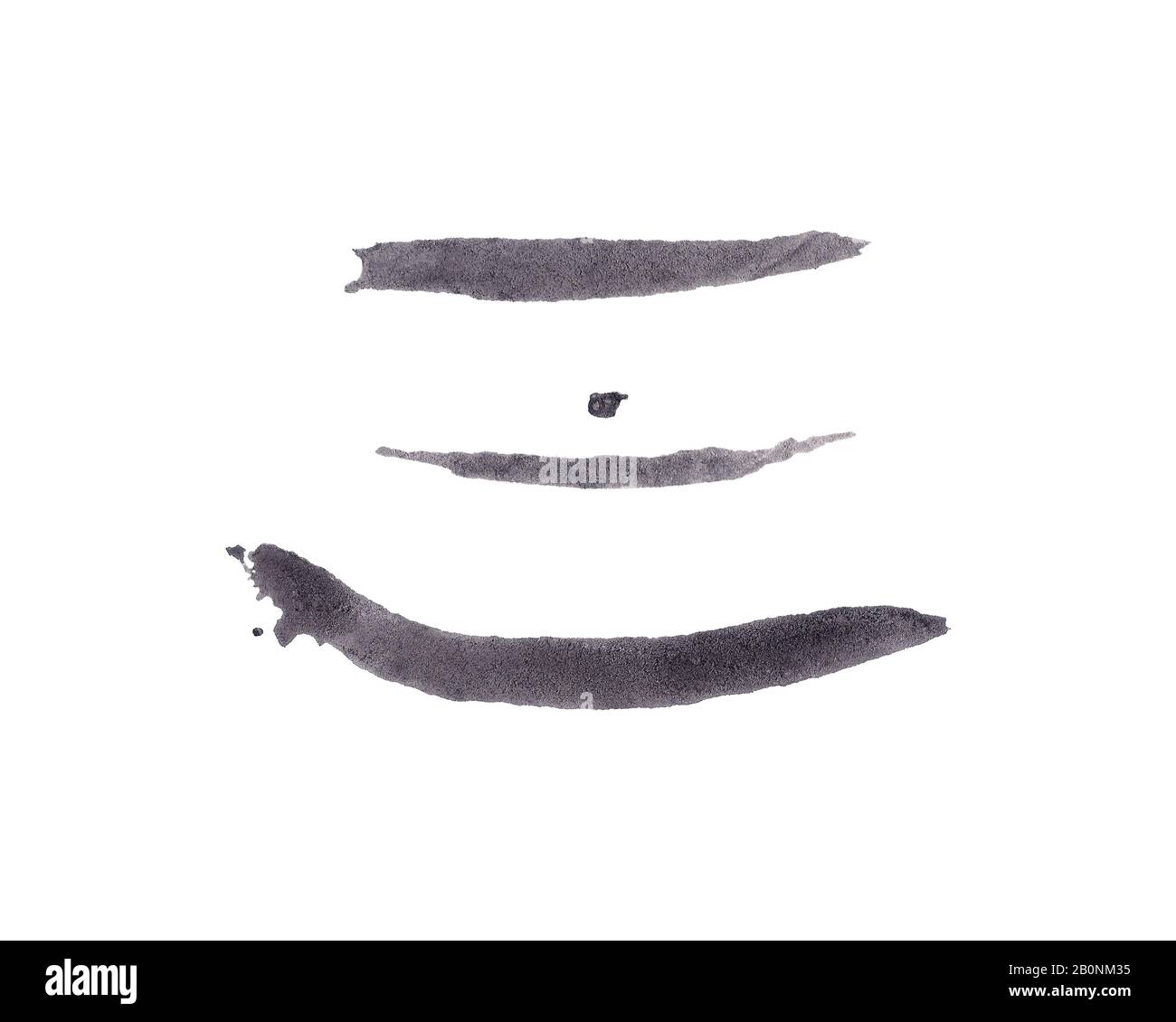 Paint smudge in black Cut Out Stock Images & Pictures - Alamy