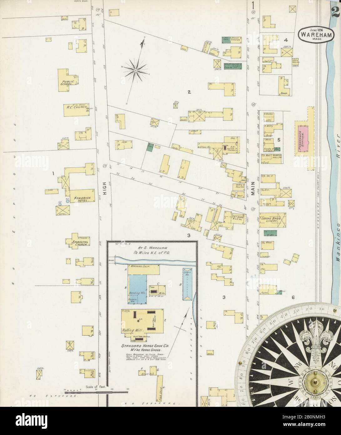 Map of wareham hi-res stock photography and images - Alamy