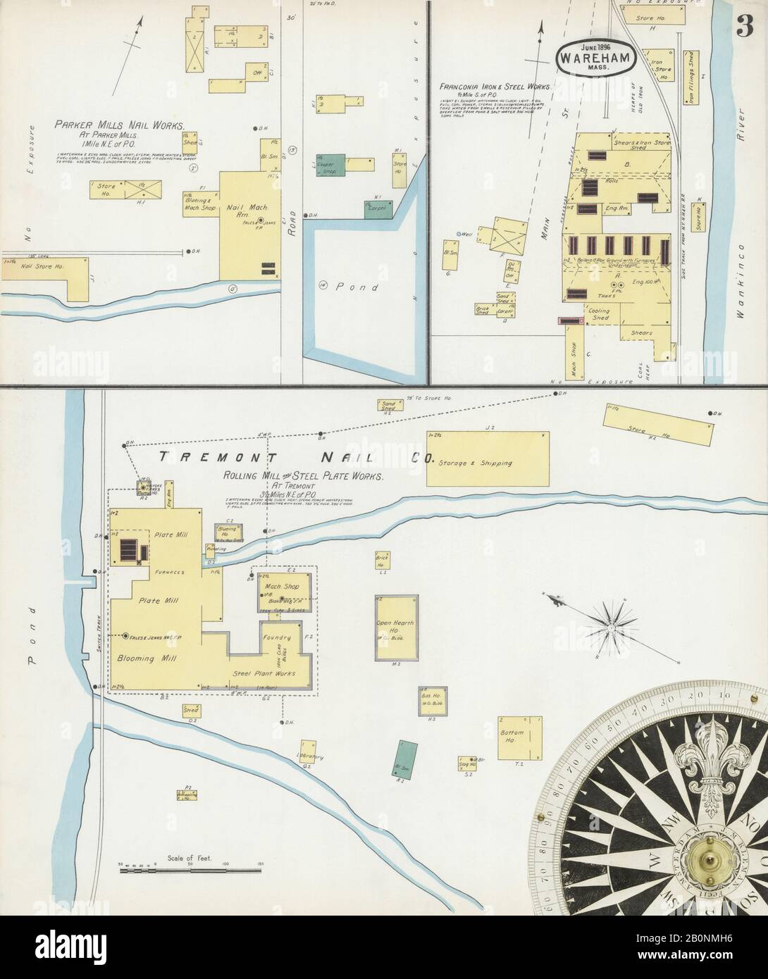 Map of wareham hi-res stock photography and images - Alamy