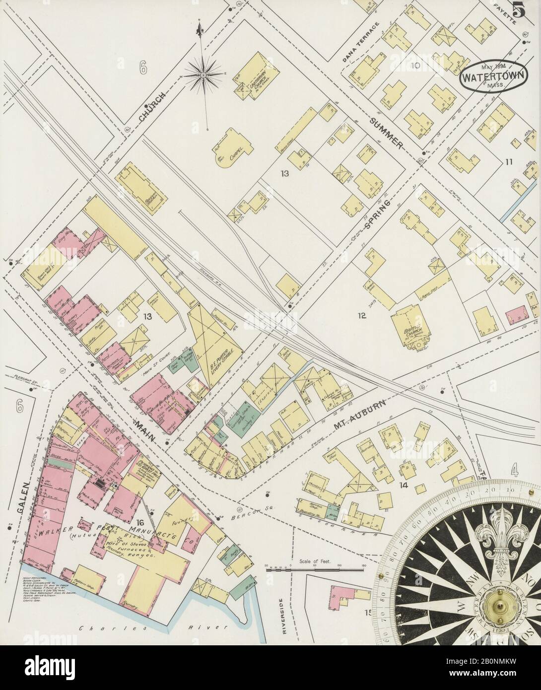 Map of watertown hi-res stock photography and images - Alamy