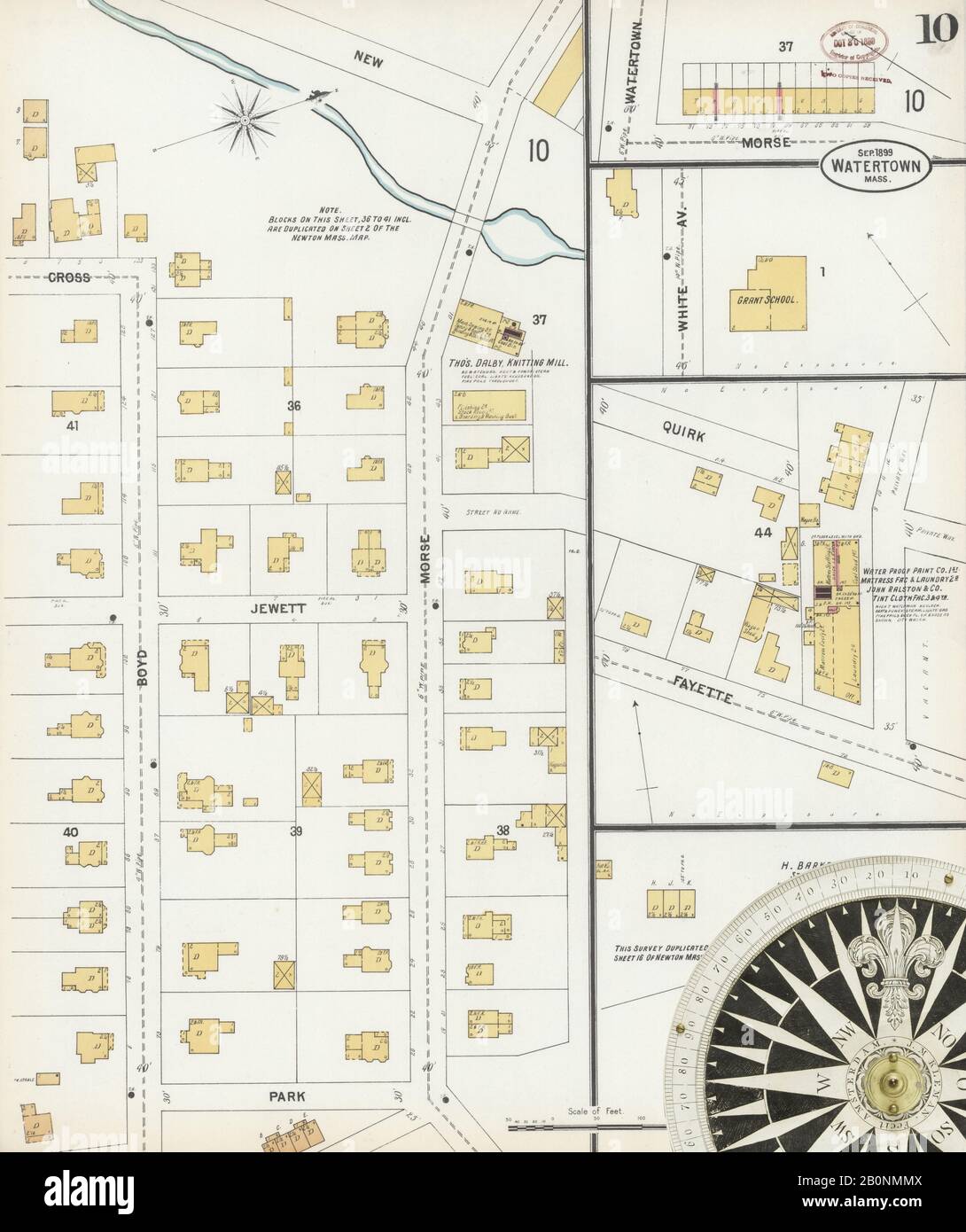 Map of watertown hi-res stock photography and images - Alamy