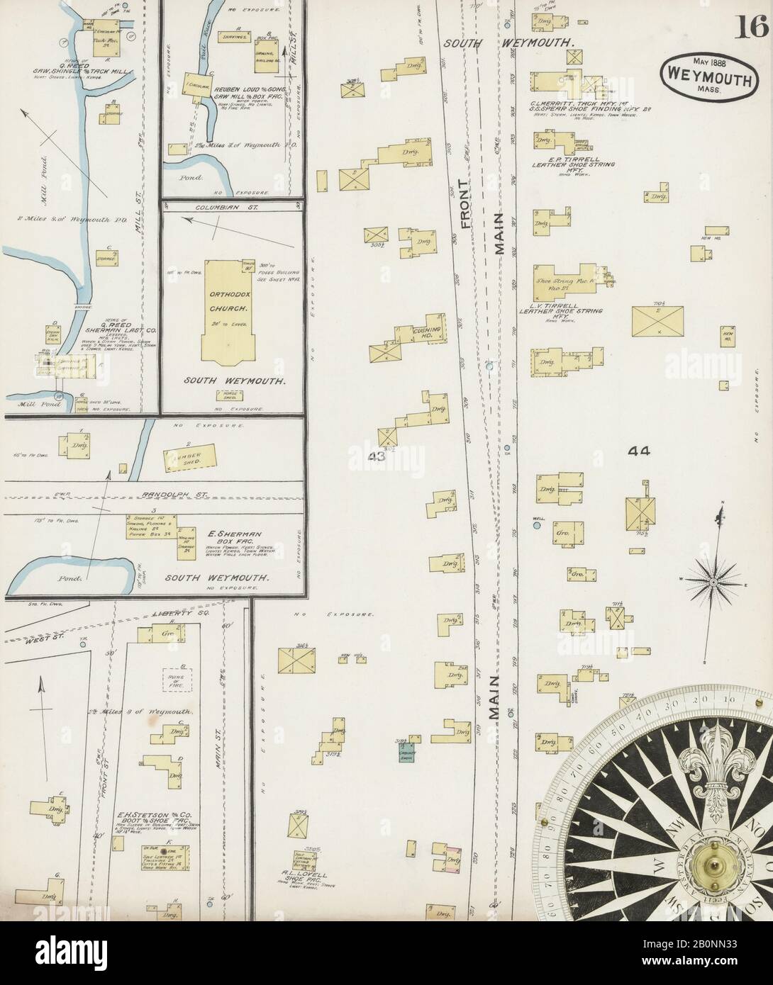 Map of weymouth hi-res stock photography and images - Alamy