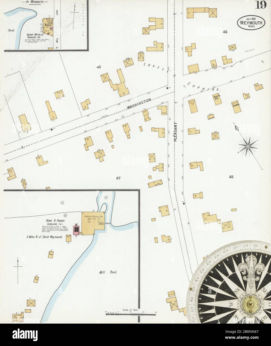 Weymouth map hi-res stock photography and images - Alamy