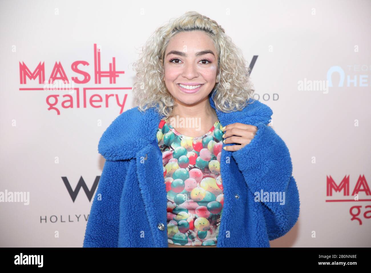 Singer Rime Salmi attends the Mash Gallery opening at the W Hotel on ...