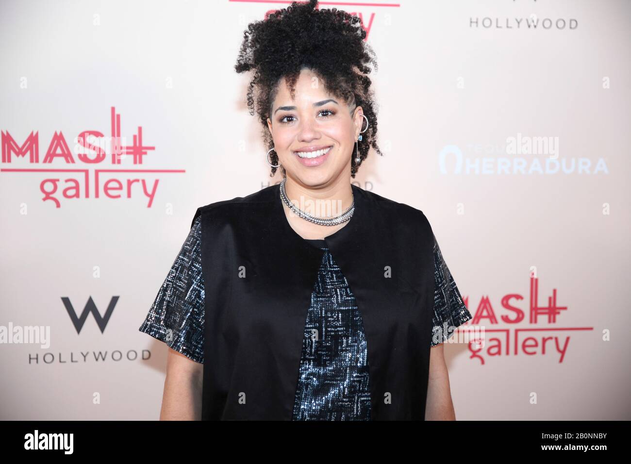Artist Jill Knox attends the Mash Gallery opening at the W Hotel on ...