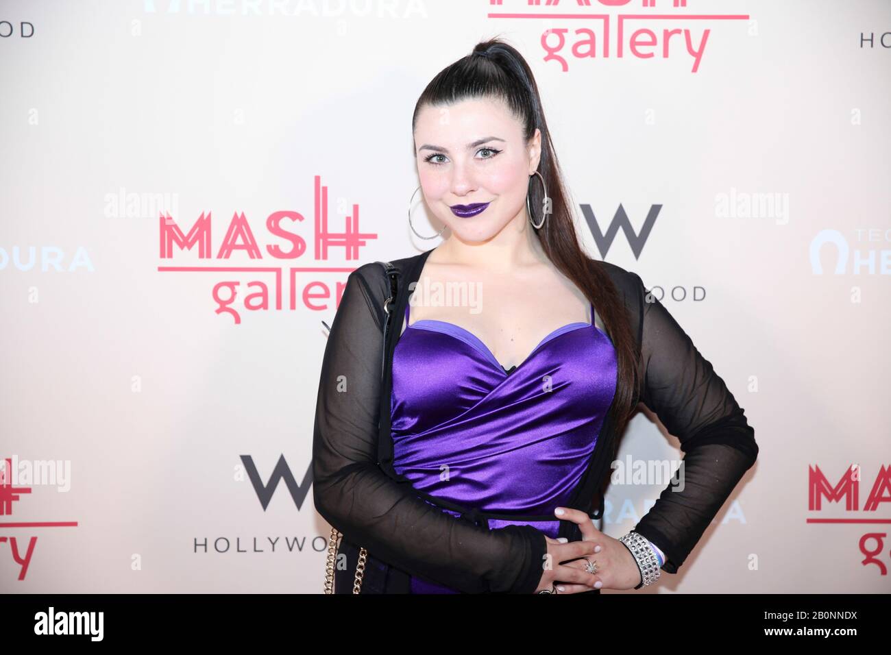 Actress Cindy Fox attends the Mash Gallery opening at the W Hotel on ...