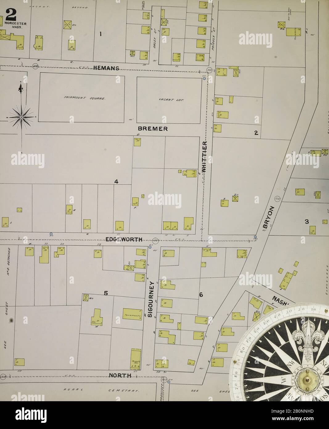 Image 2 of Sanborn Fire Insurance Map from Worcester, Worcester County ...