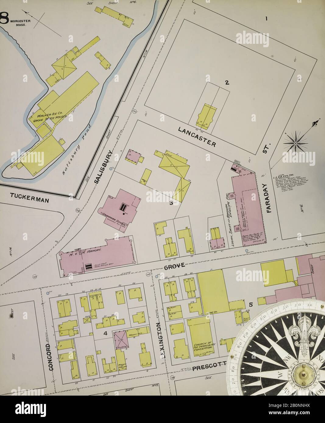 Image 8 of Sanborn Fire Insurance Map from Worcester, Worcester County ...