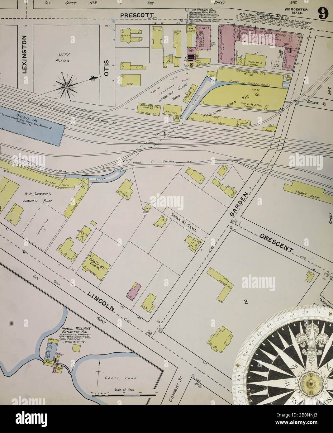 Image 9 of Sanborn Fire Insurance Map from Worcester, Worcester County ...