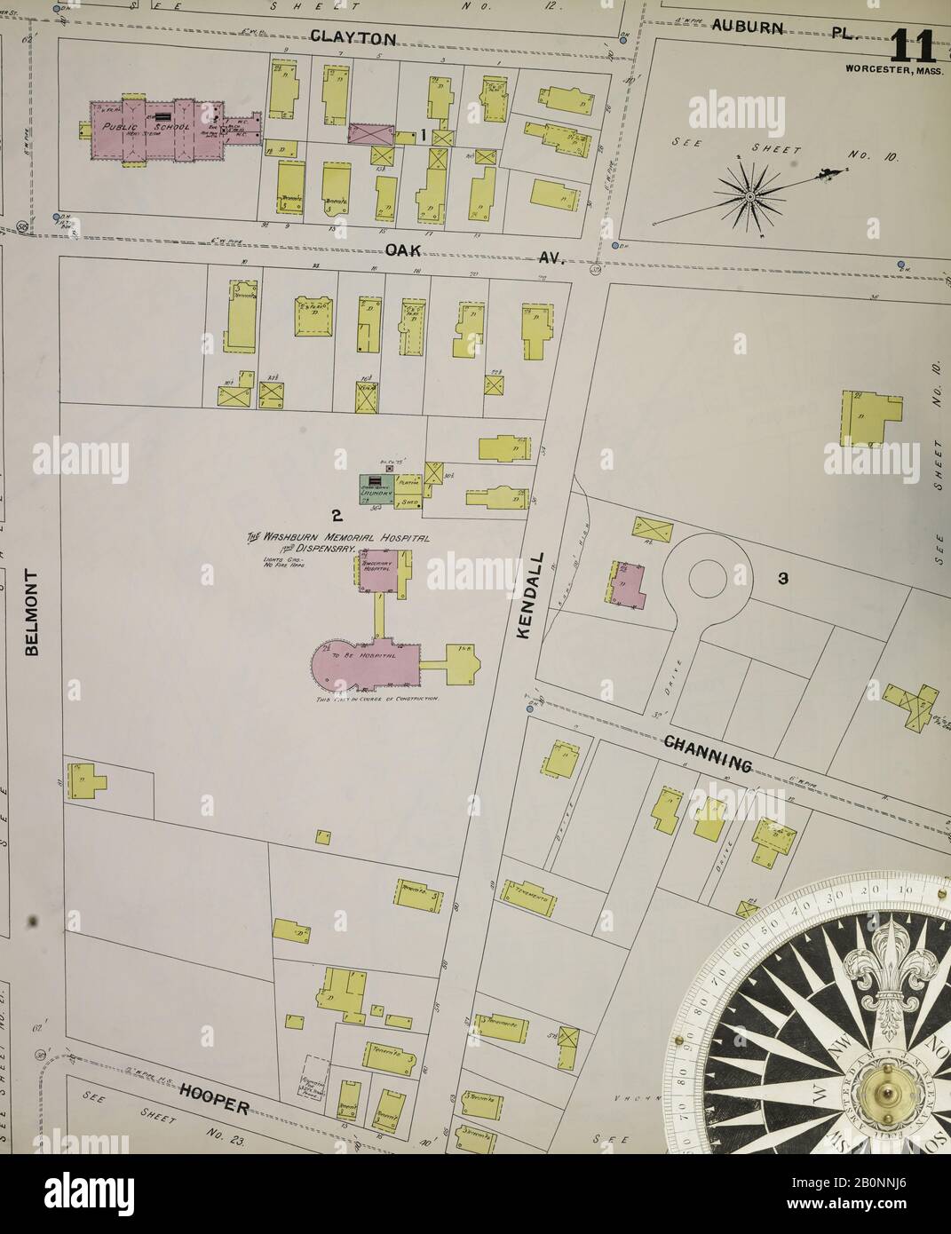 Image 11 of Sanborn Fire Insurance Map from Worcester, Worcester County ...
