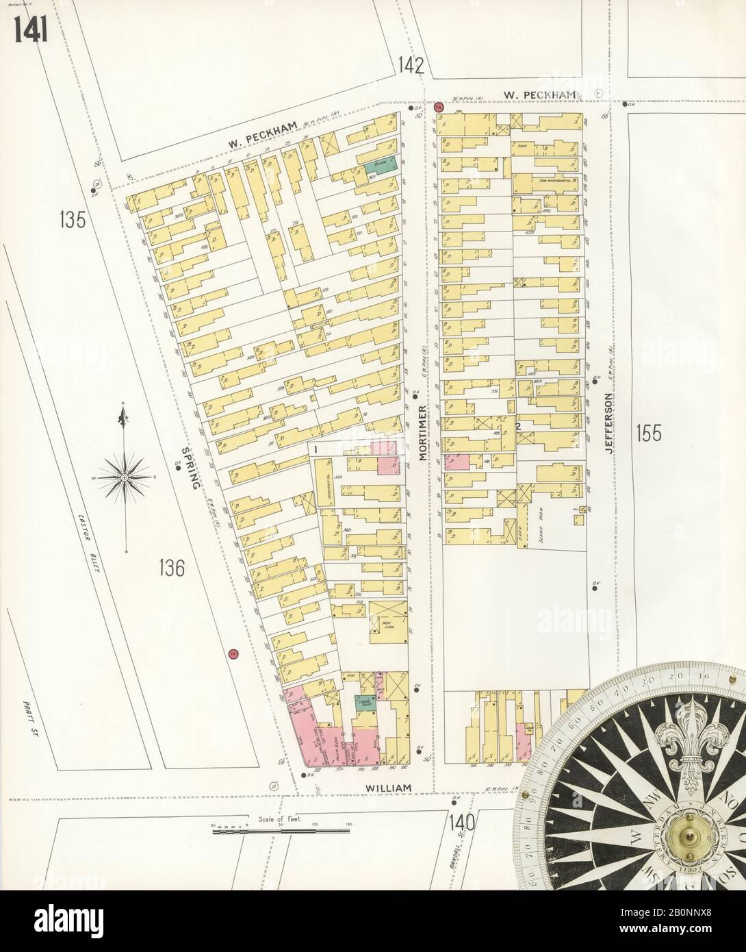 New york city map 1900 hi-res stock photography and images - Alamy