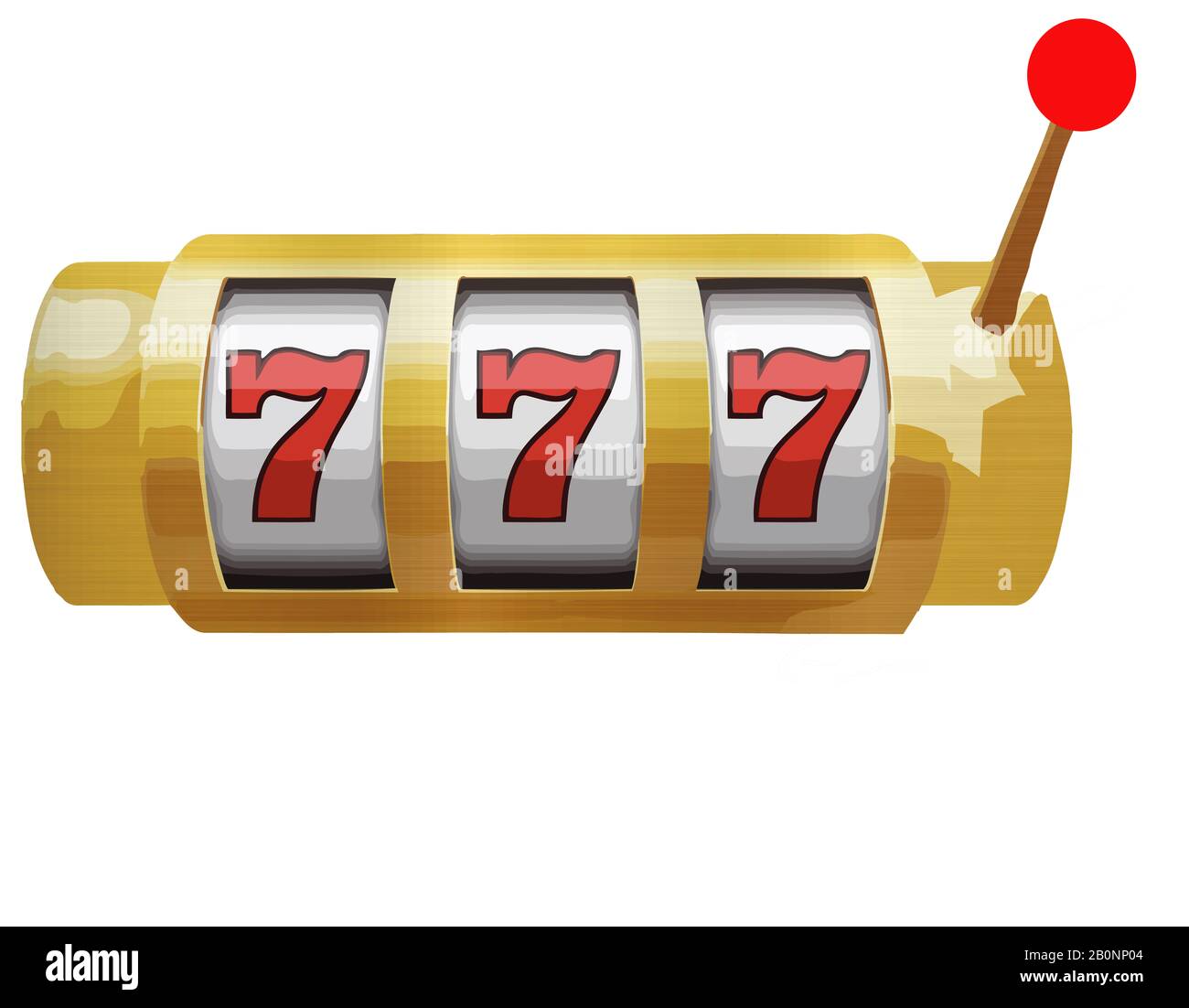 slot machine canino 777 win prize lucky golden metallic illustration ...