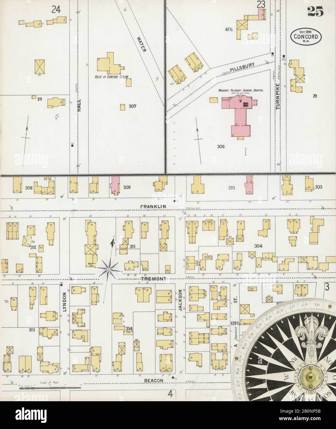 Vintage map of concord hi-res stock photography and images - Alamy