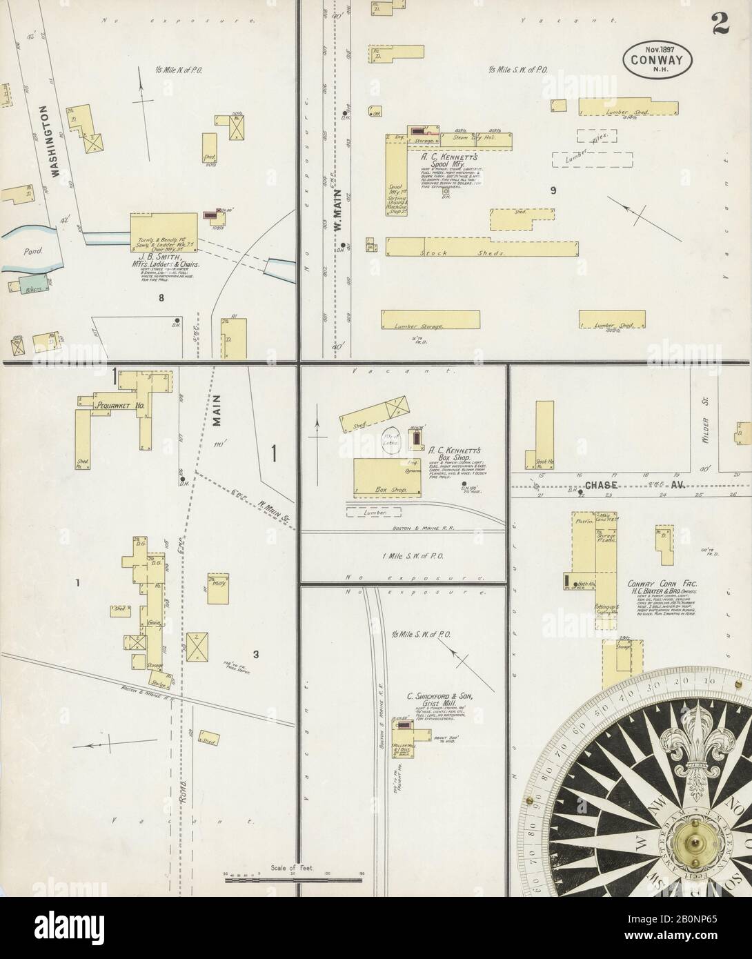 Image 2 of Sanborn Fire Insurance Map from Conway, Carroll County, New ...