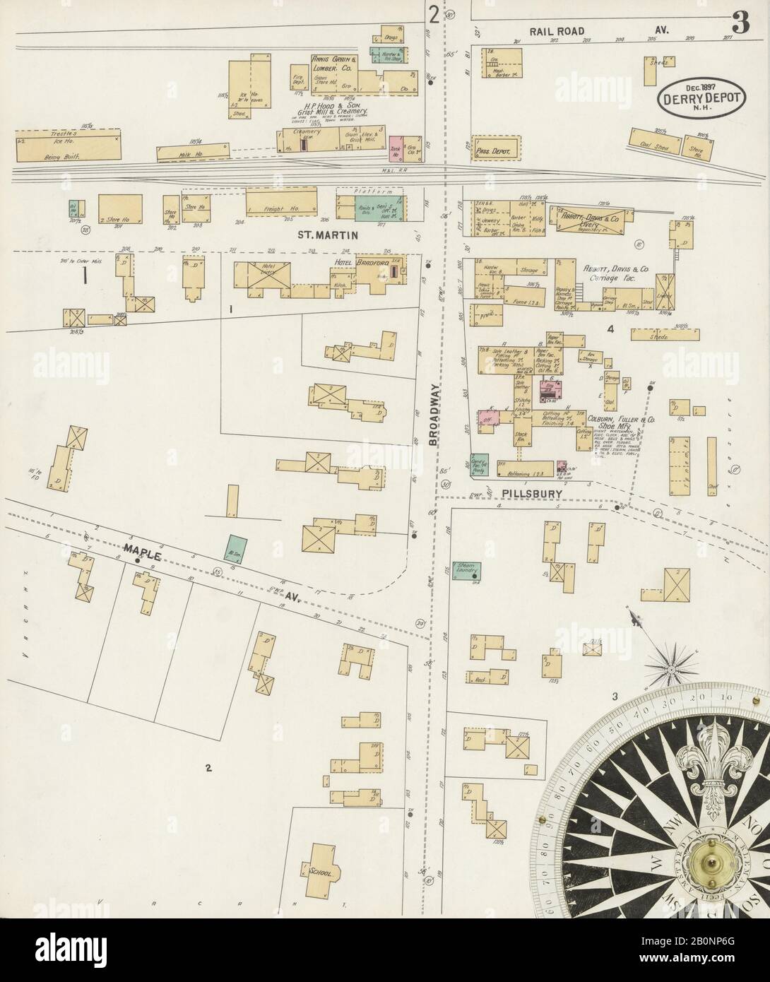 Map of derry new hampshire hi-res stock photography and images - Alamy