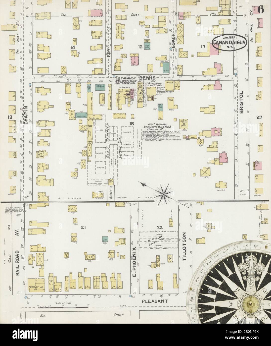 Image 6 of Sanborn Fire Insurance Map from Canandaigua, Ontario County ...