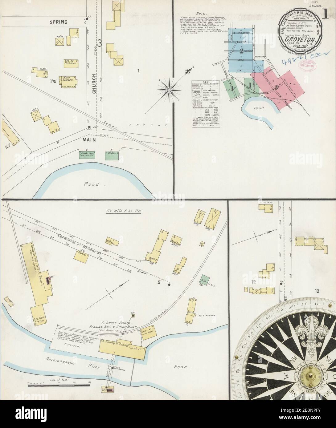 Groveton new hampshire map hi-res stock photography and images - Alamy
