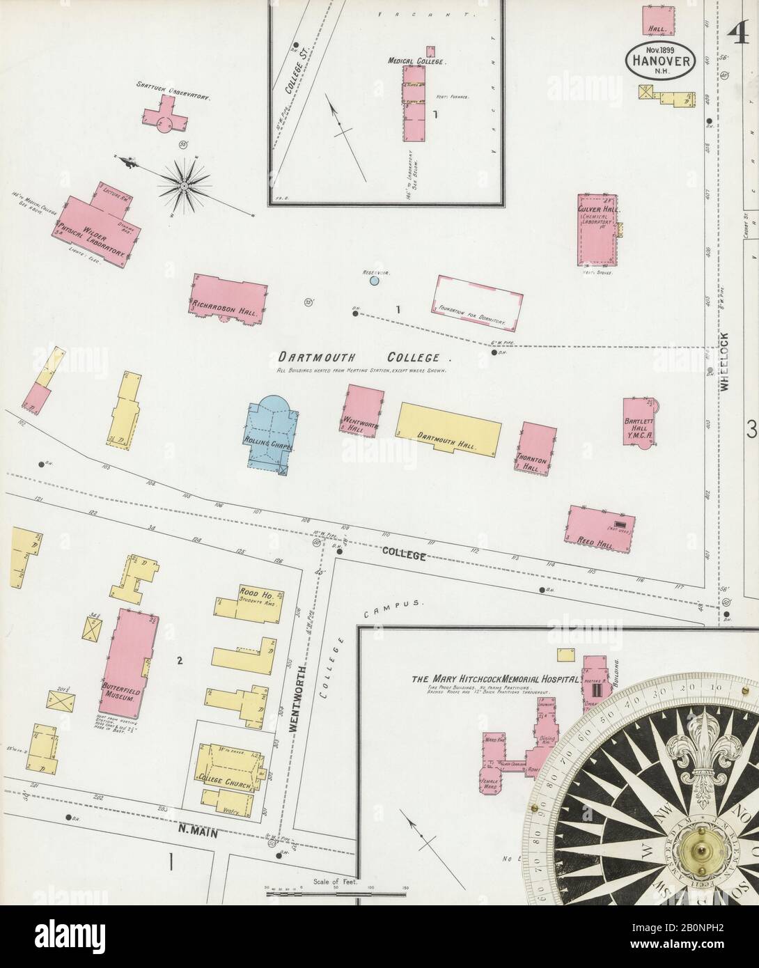 Hanover new hampshire map hi-res stock photography and images - Alamy