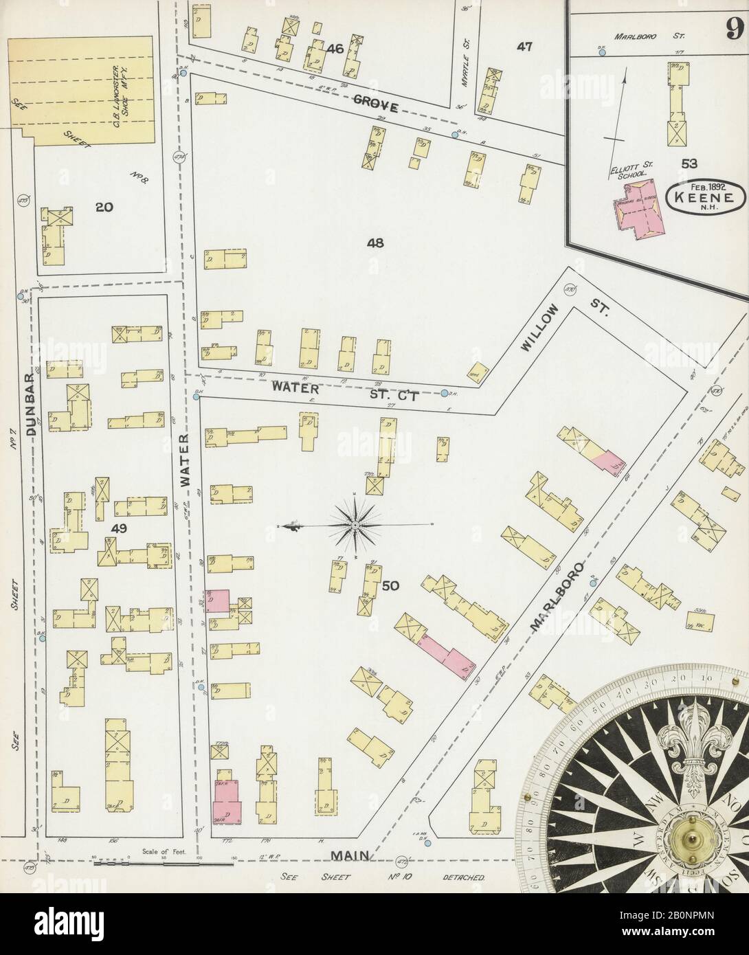 Image 9 of Sanborn Fire Insurance Map from Keene, Cheshire County, New ...