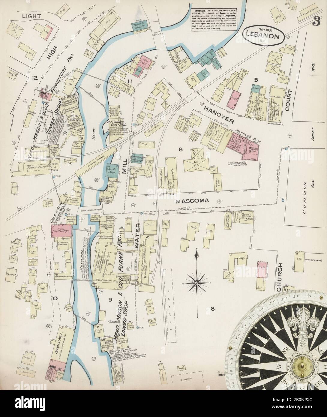 Map of lebanon new hampshire hi-res stock photography and images - Alamy