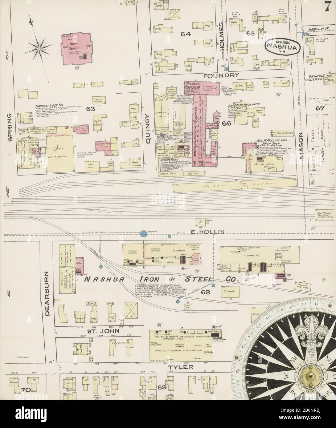 Image 7 of Sanborn Fire Insurance Map from Nashua, Hillsborough County ...