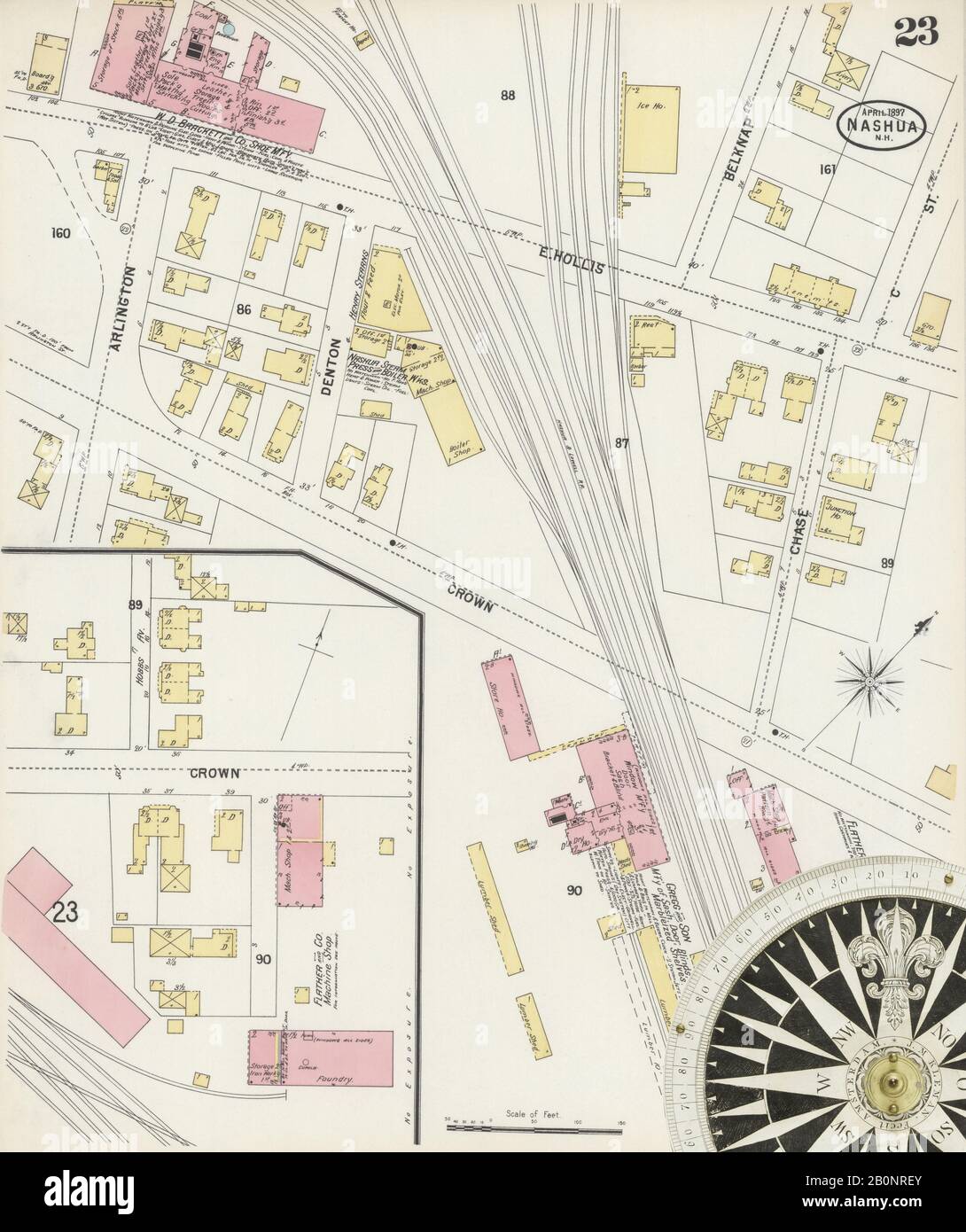 Image 23 of Sanborn Fire Insurance Map from Nashua, Hillsborough County ...
