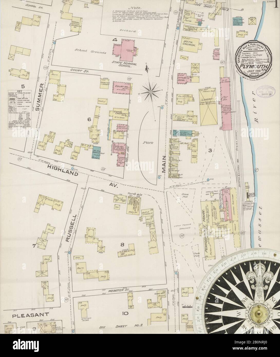 Plymouth new hampshire map hi-res stock photography and images - Alamy