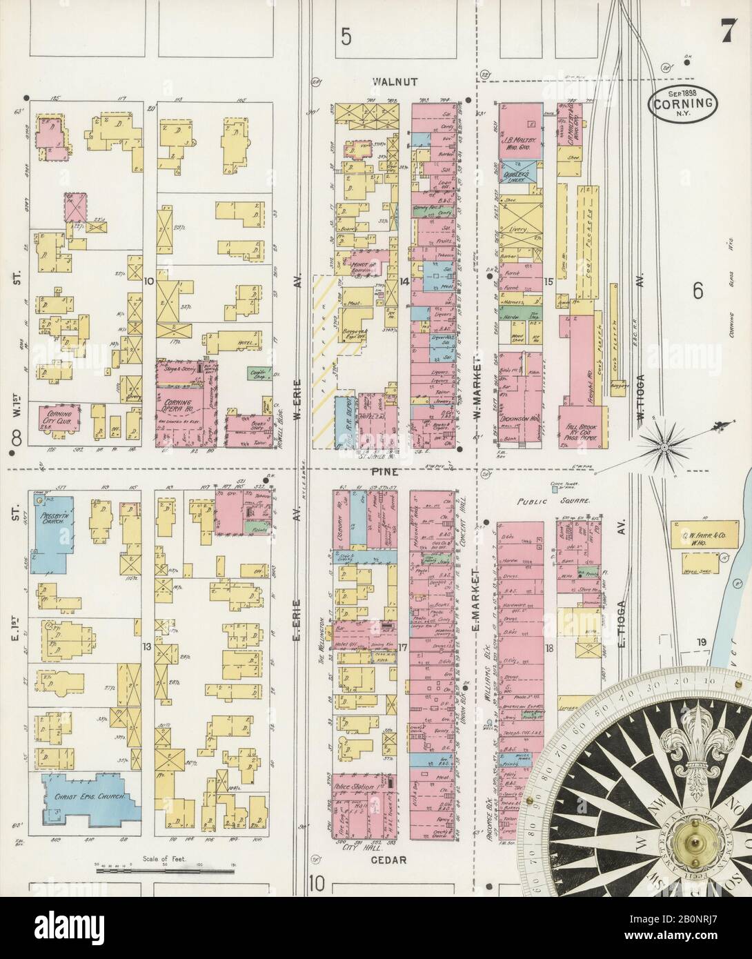 Image 7 of Sanborn Fire Insurance Map from Corning, Steuben County, New ...