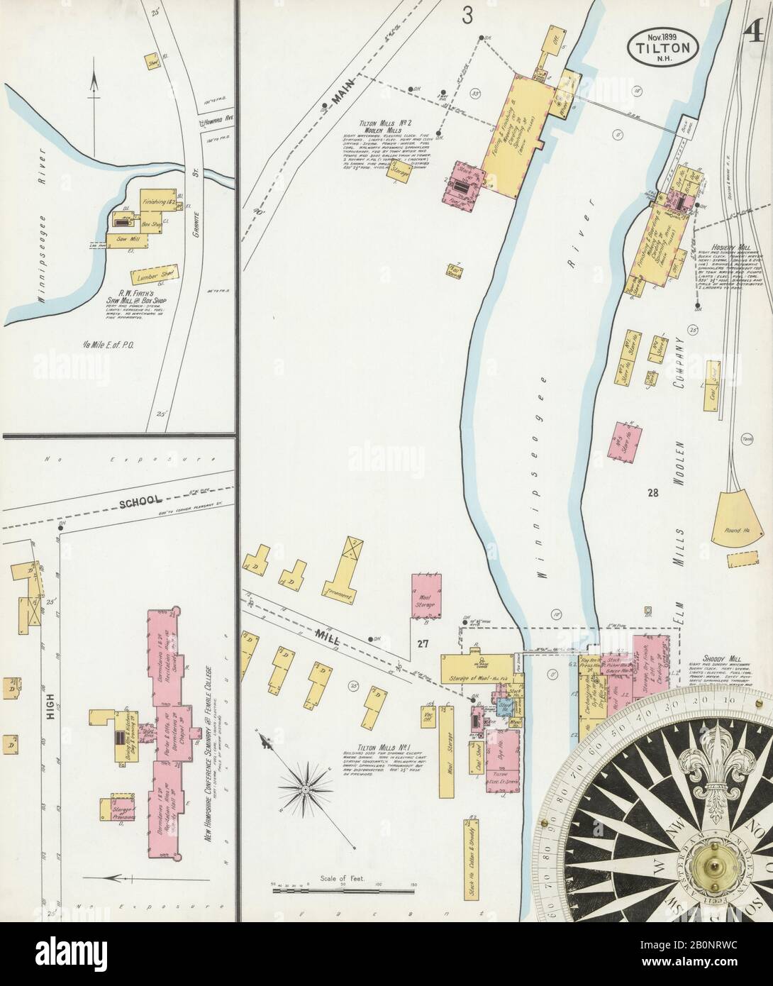 Map of tilton hi-res stock photography and images - Alamy